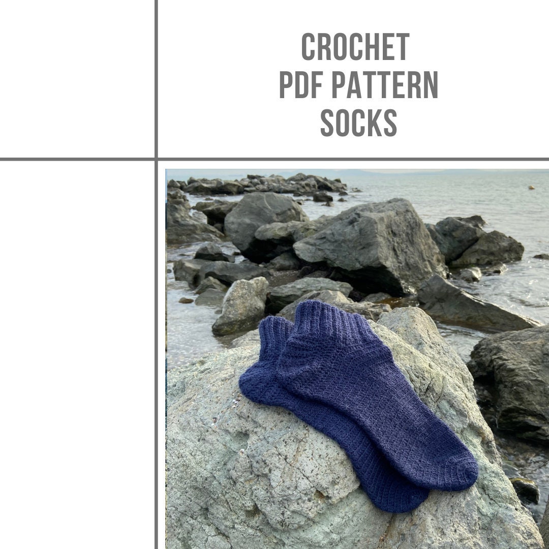 Crochet Socks PDF Pattern, Crochet Socks Pattern, PDF Download Pattern ...