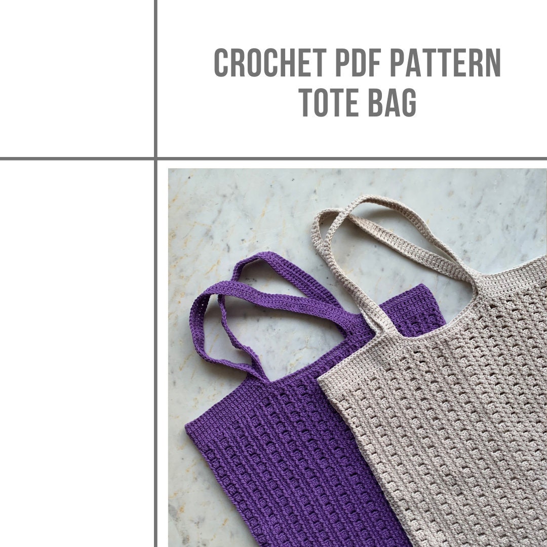 Crochet Tote Bag PDF Pattern, Summer Crochet Bag Pattern, Download PDF ...
