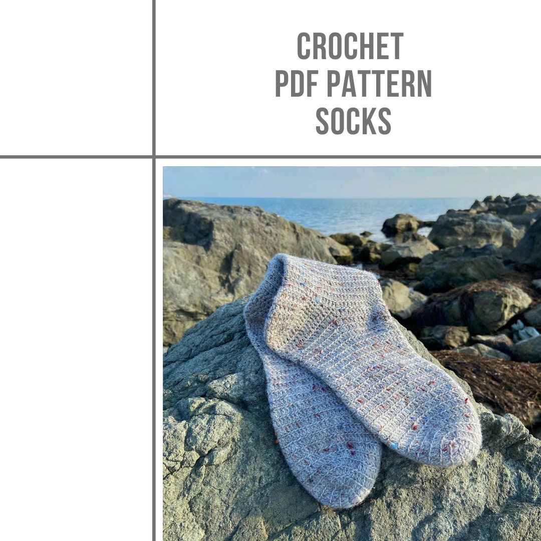 Crochet Socks PDF Pattern, Crochet Socks Pattern, PDF Download Pattern ...