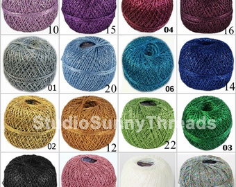 Metallic Yarn - Etsy