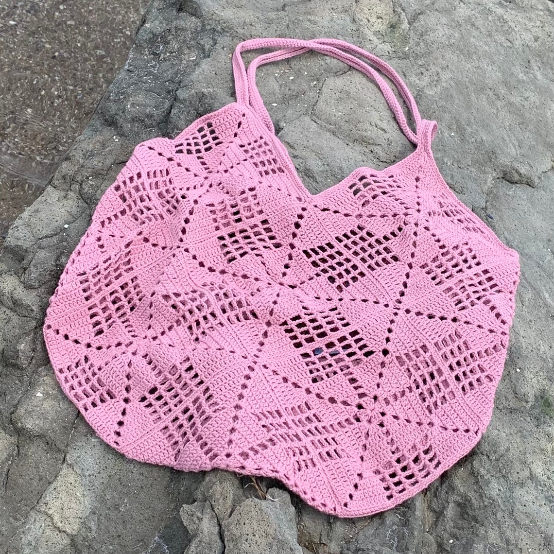 Crochet Market Bag PDF Pattern, Summer Net Bag Pattern, Download PDF ...