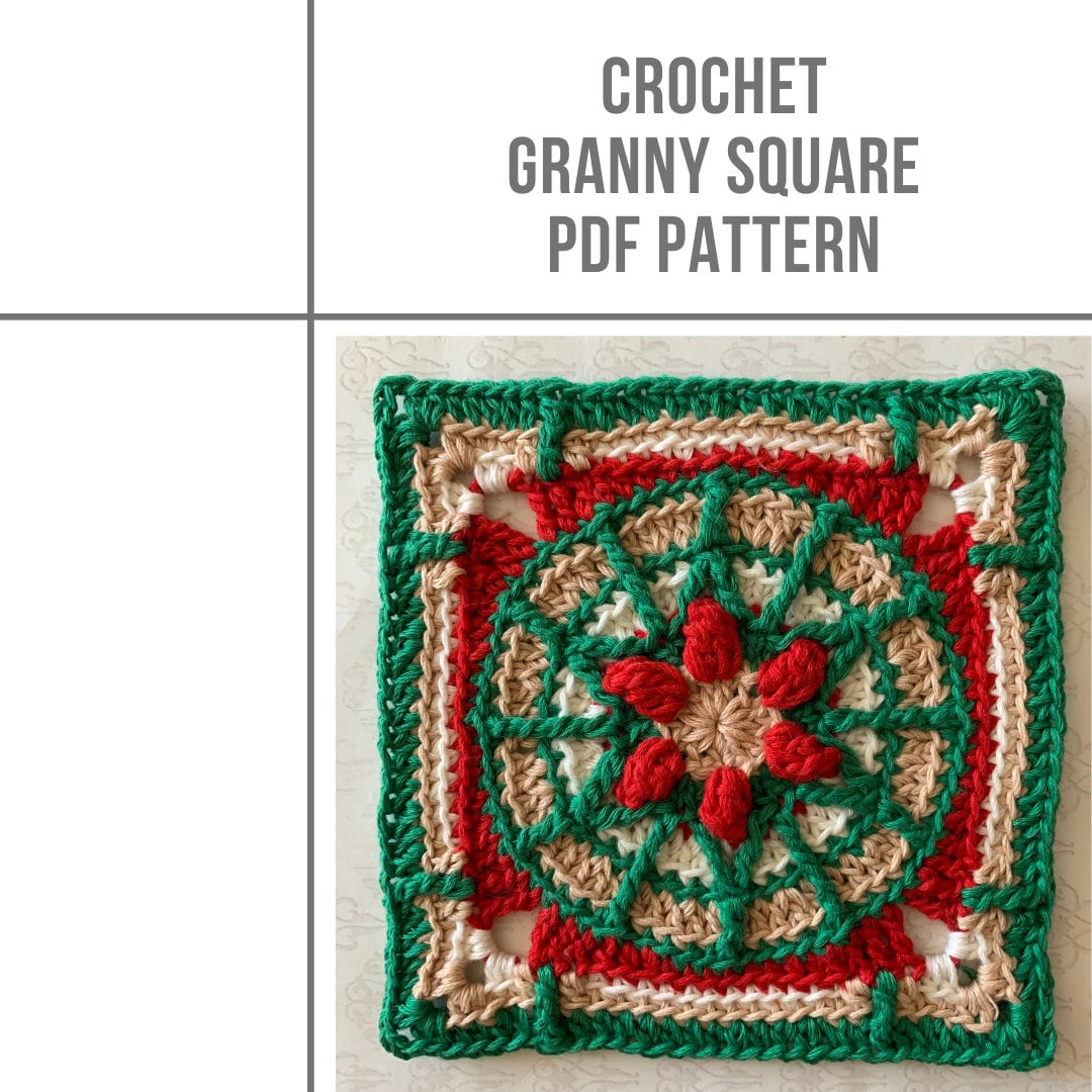 Crochet Granny Square PDF Pattern, Overlay Crochet Pattern, PDF ...