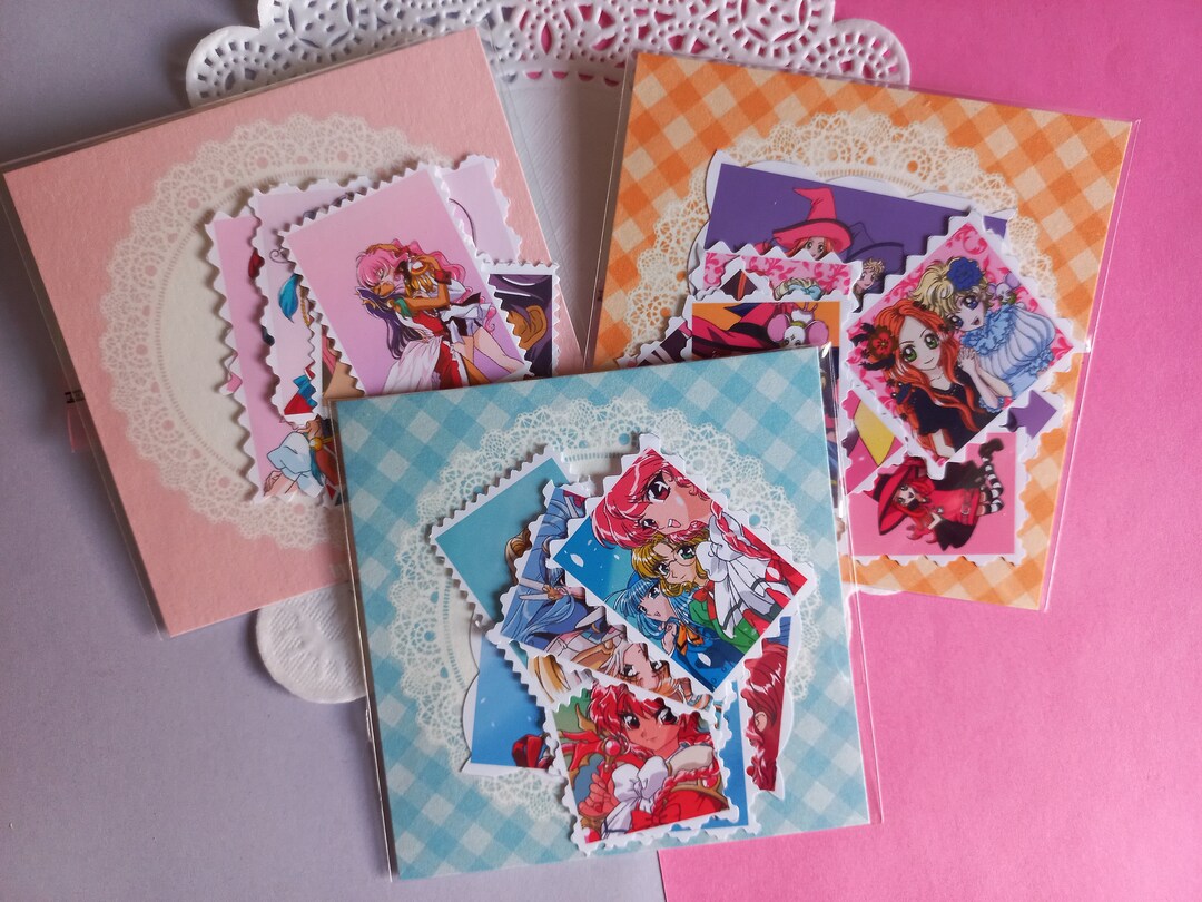 Stamp Anime Magical Girls Planner Stickers - Etsy
