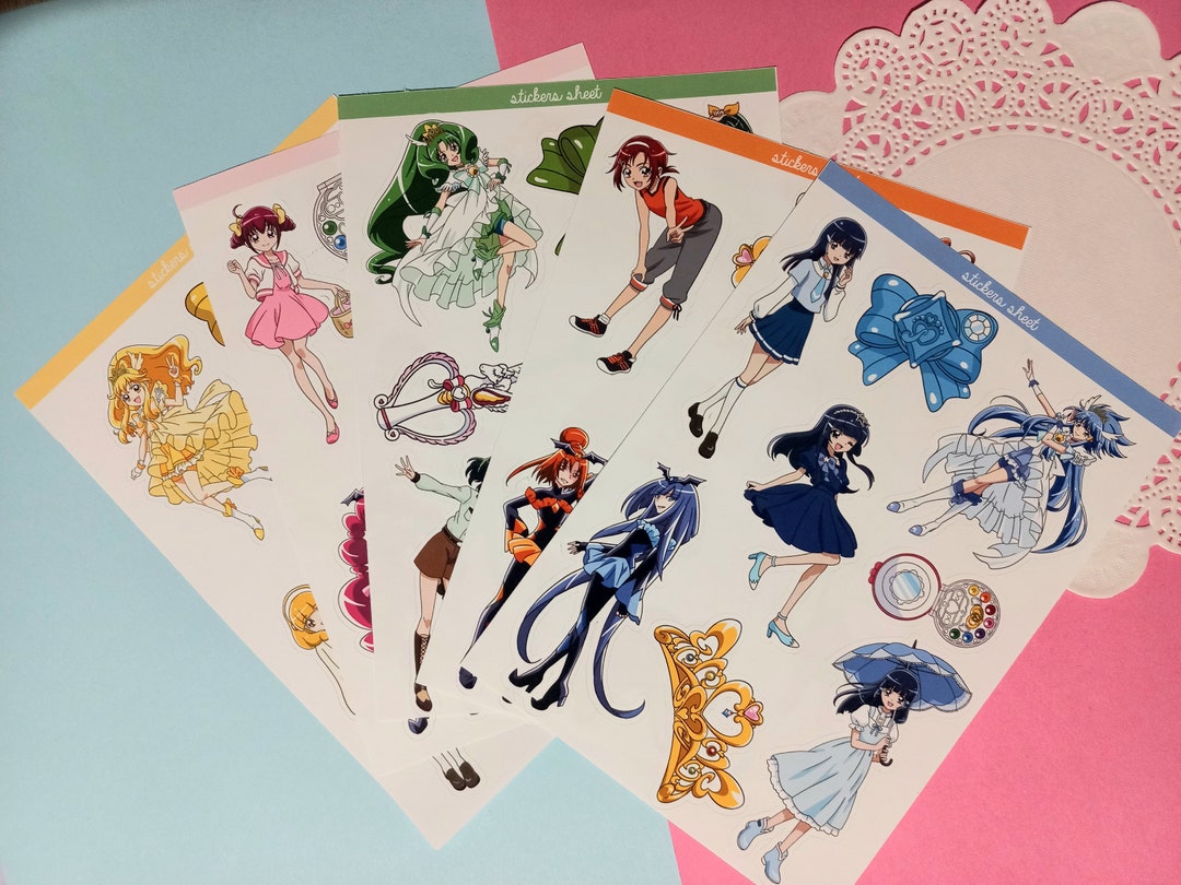 Precure Pretty Cure Smile Glitter Force Cute Sticker Sheets - Etsy UK