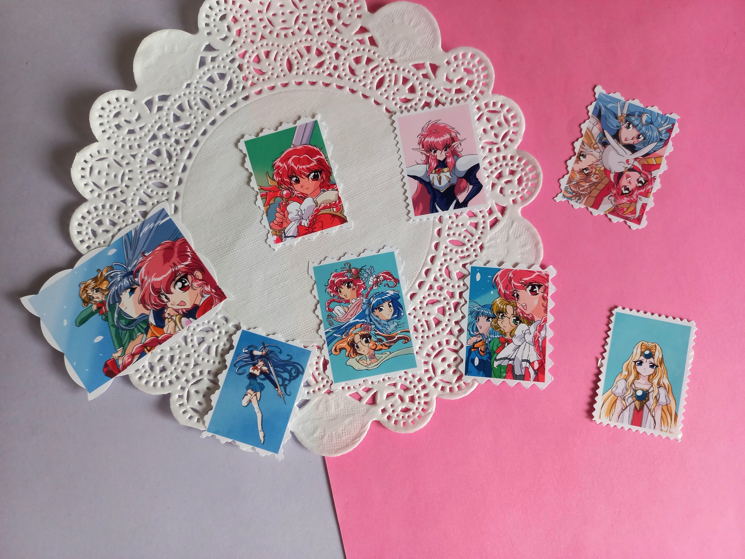 Stamp Anime Magical Girls Planner Stickers - Etsy