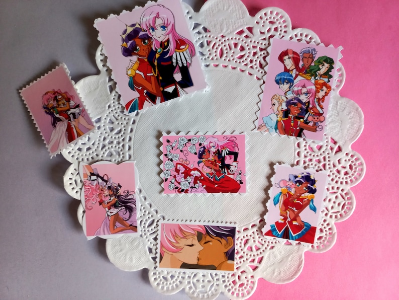 Stamp Anime Magical Girls Planner Stickers - Etsy
