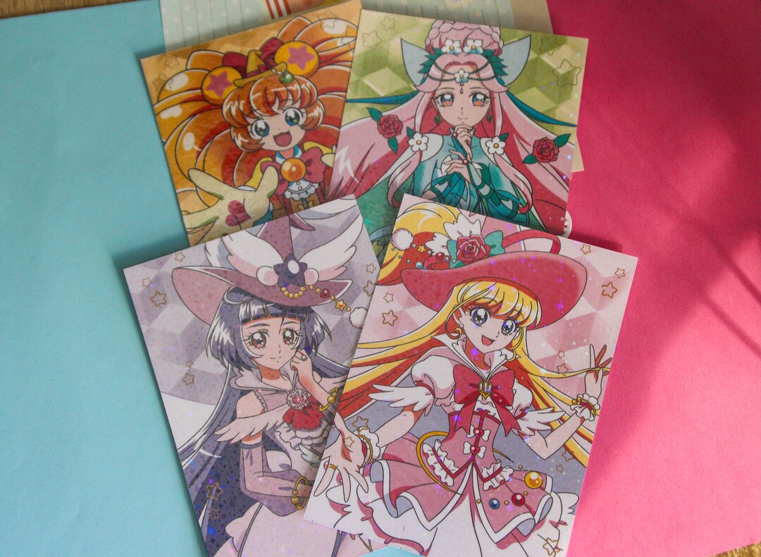 Witches Cute Magical Girls Postcards - Etsy