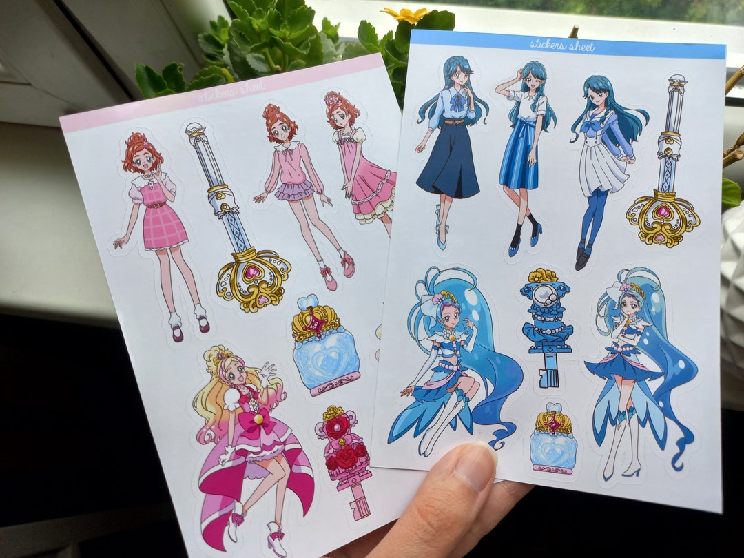 Precure Pretty Cure Go Princess Cute Sticker Sheets - Etsy Australia