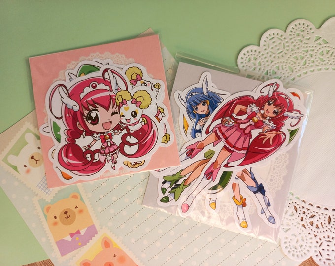 Pretty Cure/ Glitter Force Stickers: Transparent Magical Girl Stickers ...