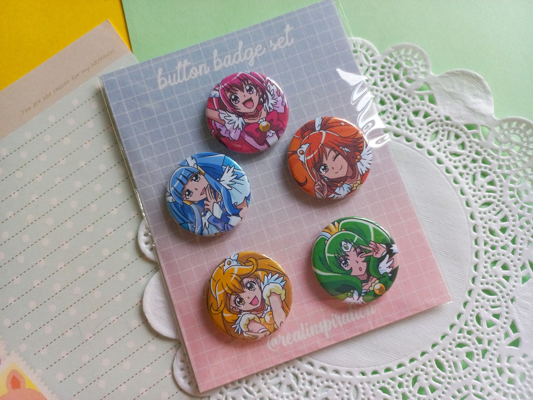 Smile Magical Girls Cute Button Badge Sets - Etsy