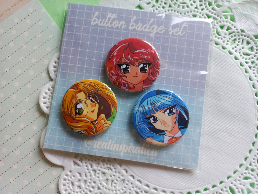 Magic Knight Rayearth Cute Button Badge Set - Etsy