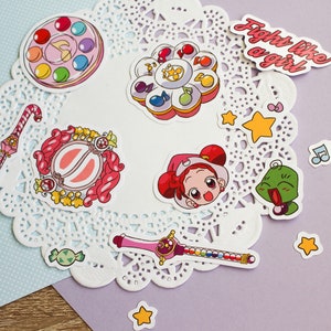 Magical Doremi paper stickers chibi magical girl Kawaii Ojamajo Doremi ...