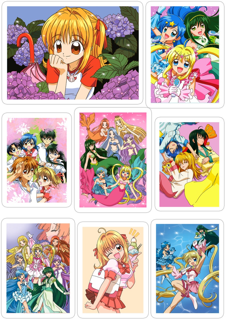 Stamp Anime Magical Girls Planner Stickers - Etsy