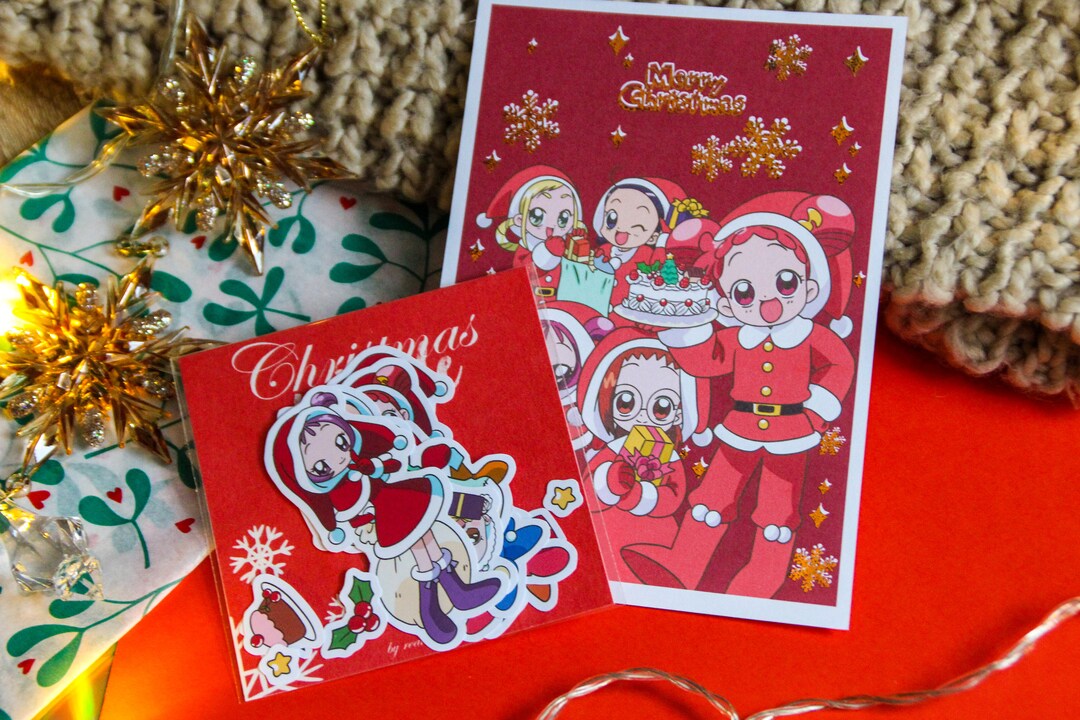 Ojamajo Doremi Christmas New Year Special Magical Girls Stickers ...