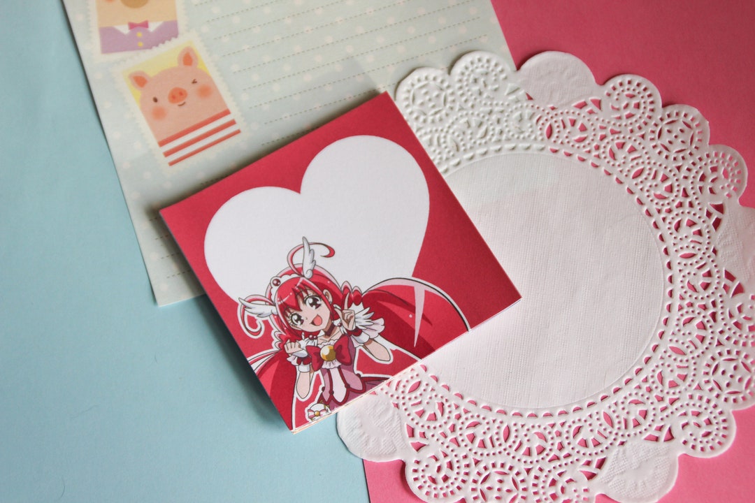Smile Magical Girls Anime Cute Memo Pads - Etsy
