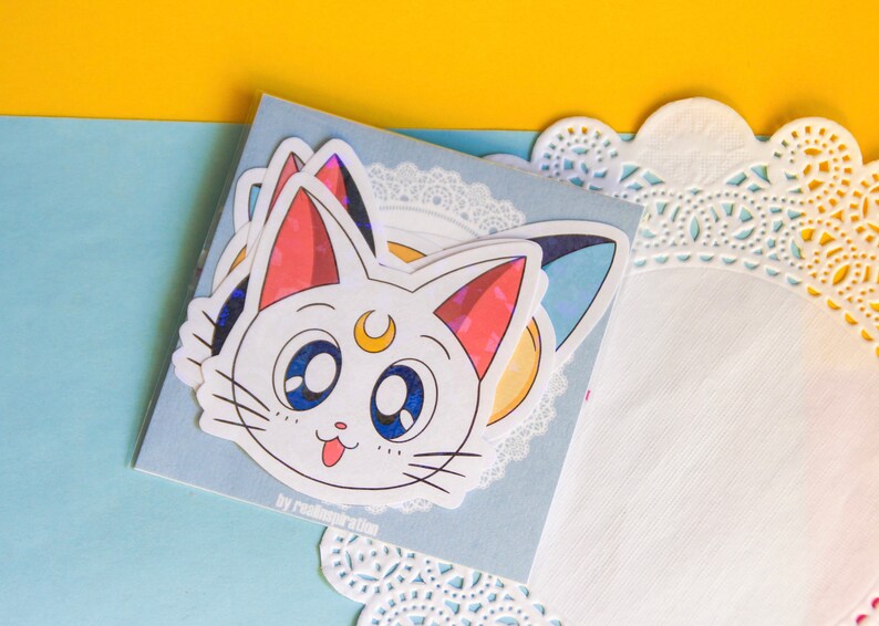 Magical Girl Cat Stickers, Friends, Handmade Planner Decals - Etsy
