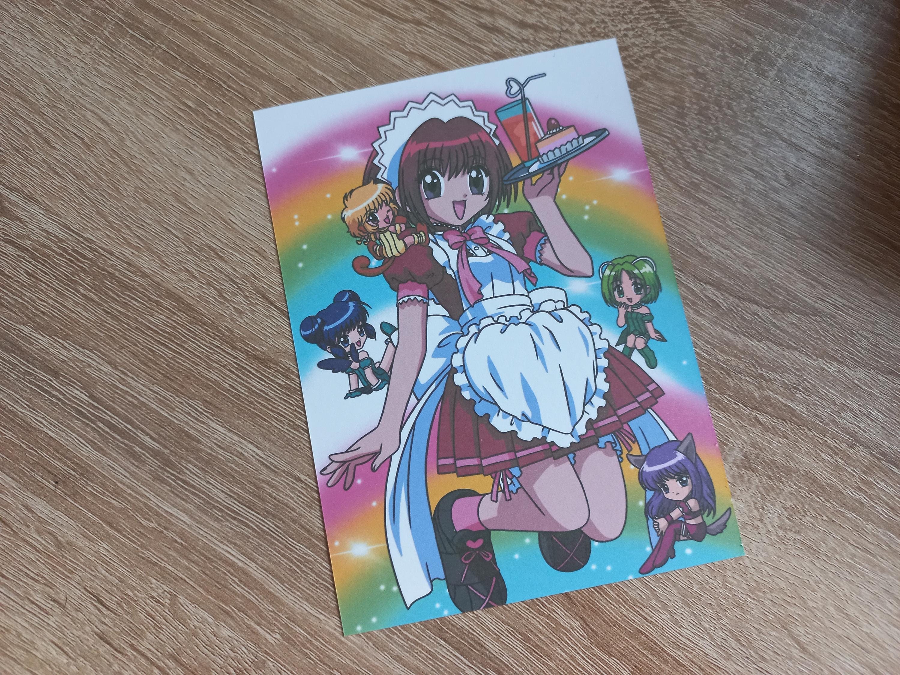 Tokyo Mew Mew Anime Magical Girls Maid Cafe Stickers Postcards - Etsy