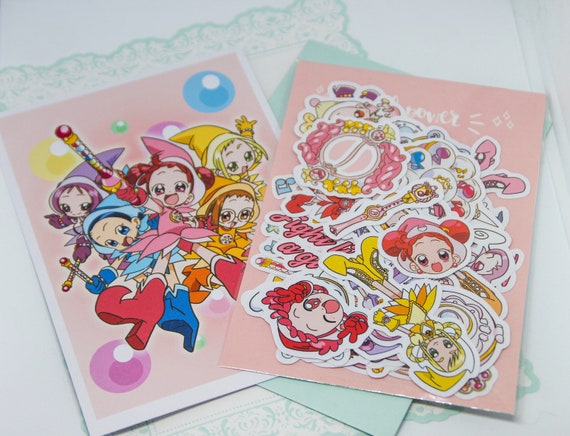 Magical Doremi paper stickers chibi magical girl Kawaii Ojamajo Doremi ...