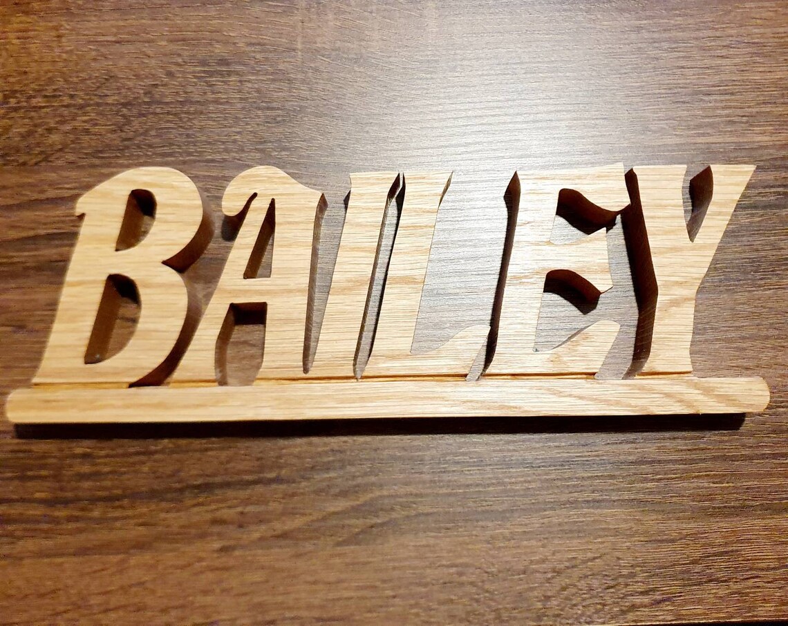 Wooden Name Sign | Etsy