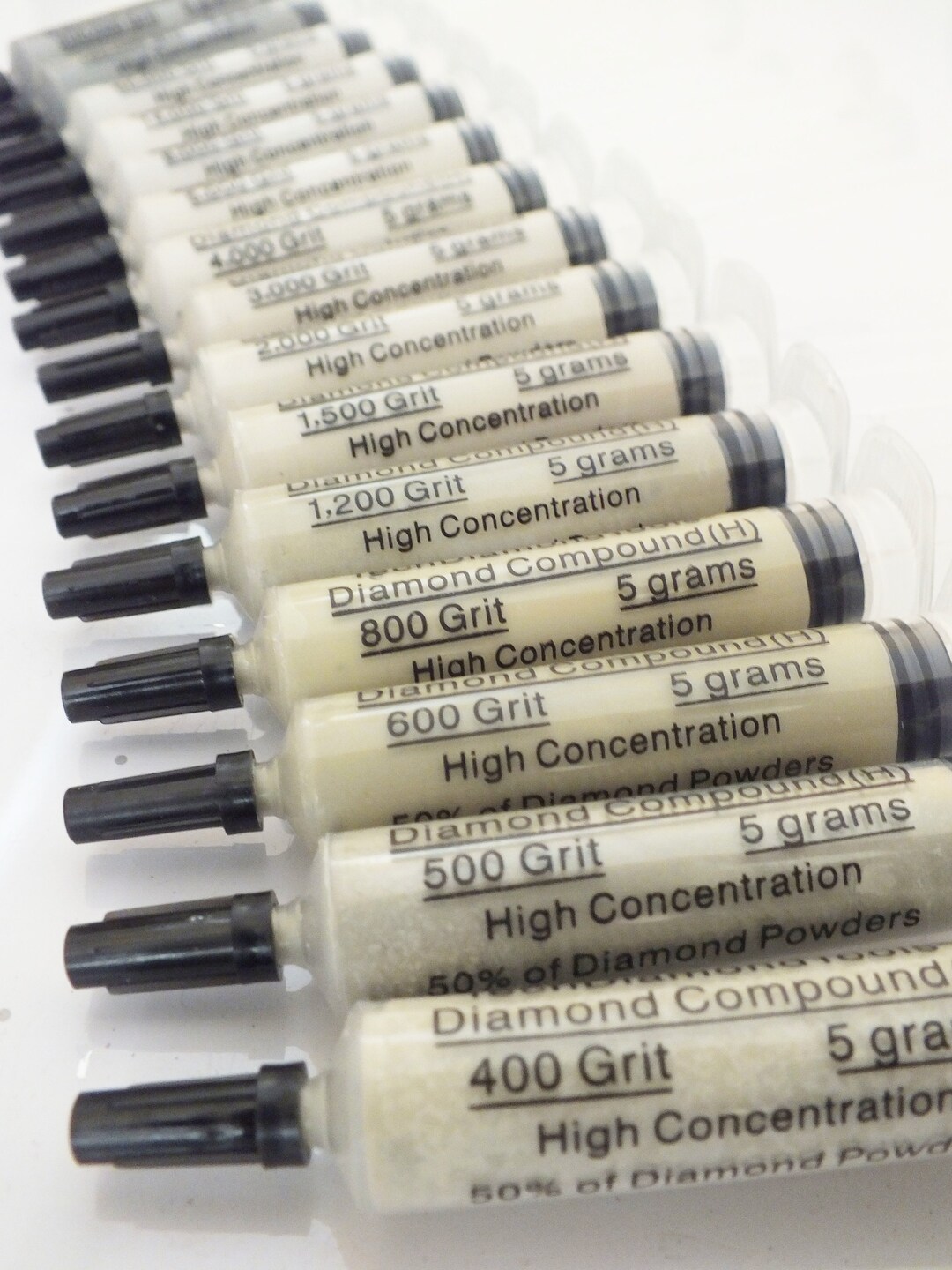 DIAMOND POLISHING COMPOUND, 15 Polishing Pastes, 50% of Diamond Powder ...