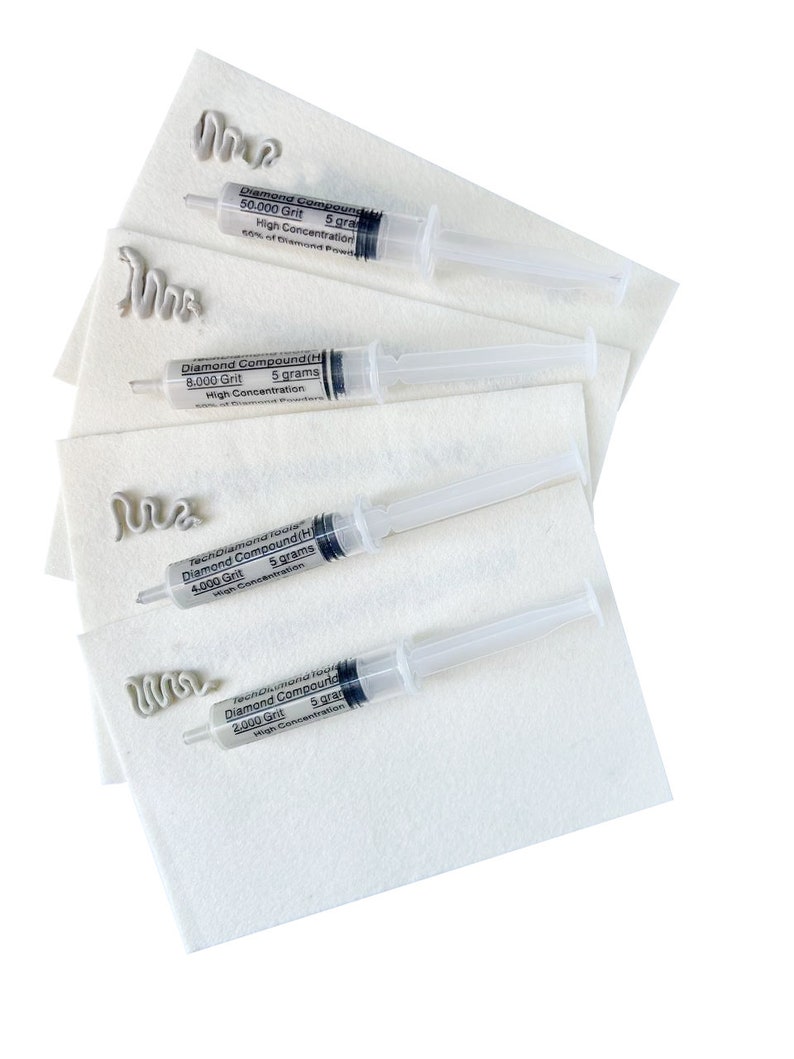 Phone Screen Scratch Remover Kit of 4 Diamond Polishing Compounds and 4 ...