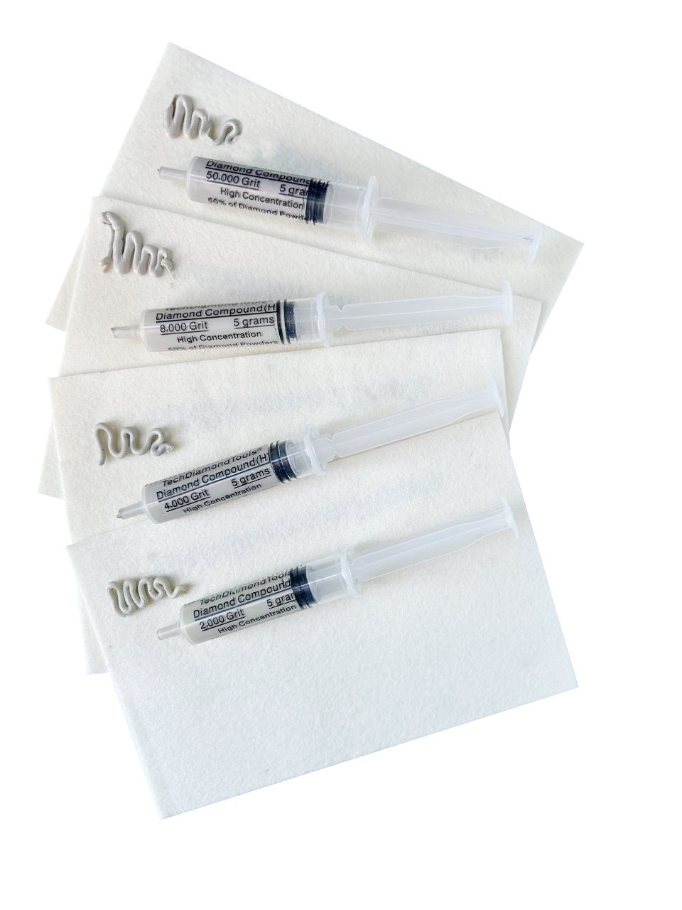 Phone Screen Scratch Remover Kit of 4 Diamond Polishing Compounds and 4 ...