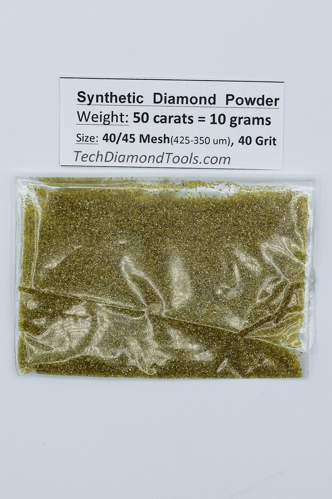 Grinding Diamond Powder, 40 Grit, 355-425 Micron, (25 Carats, 50 Carats ...