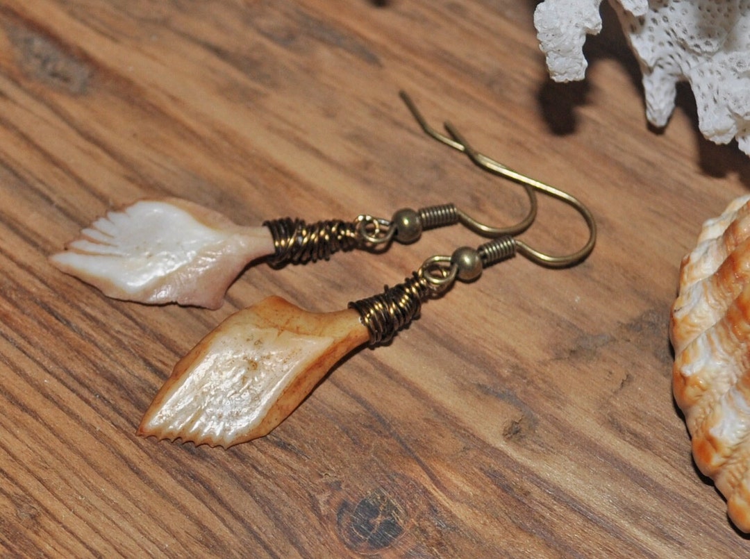 Alligator Gar Scale Earrings, Atractosteus Spatula, Scale, Fish ...