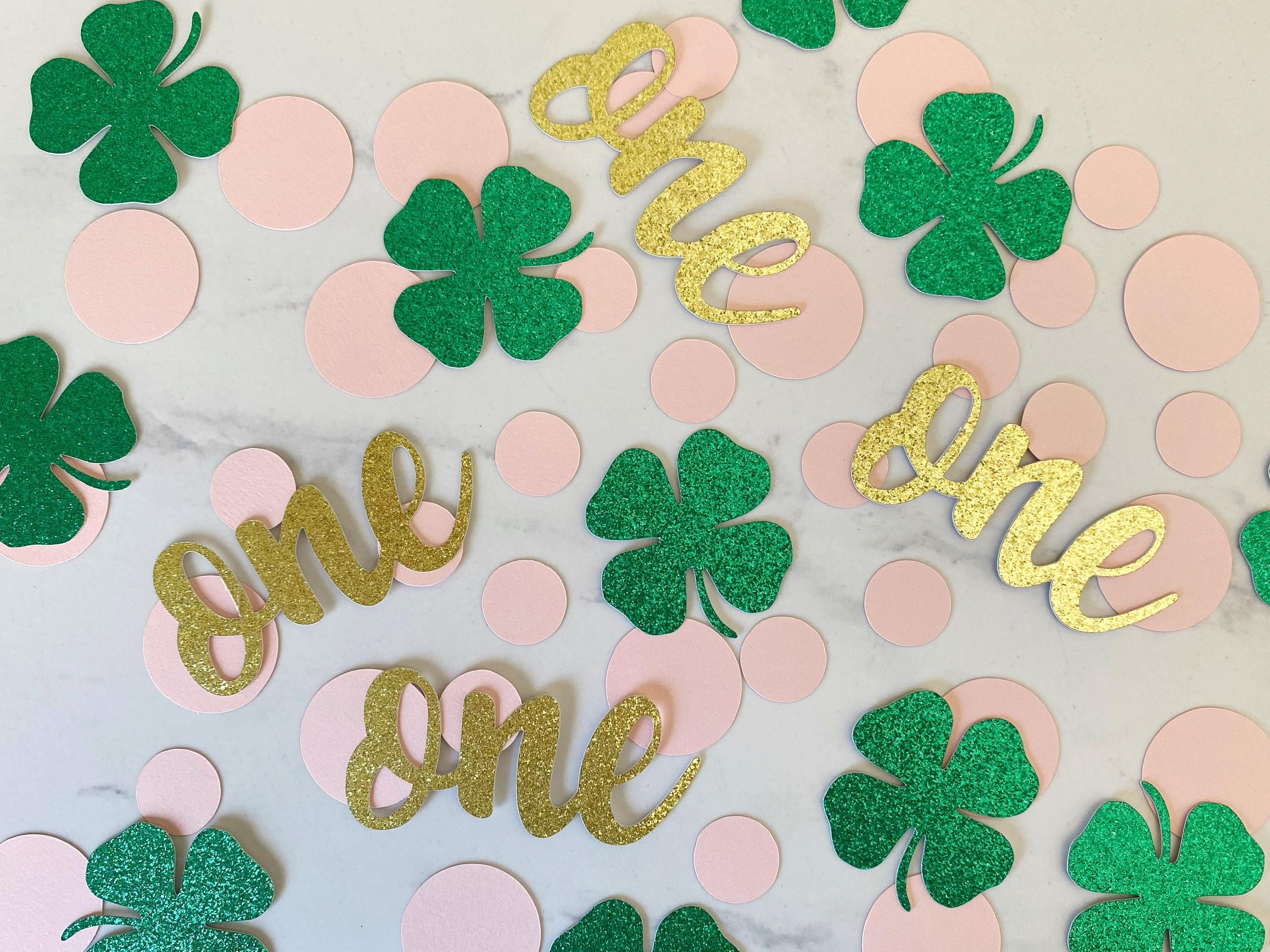 Lucky One First Birthday Confetti, Lucky Charm Theme Party Decorations ...