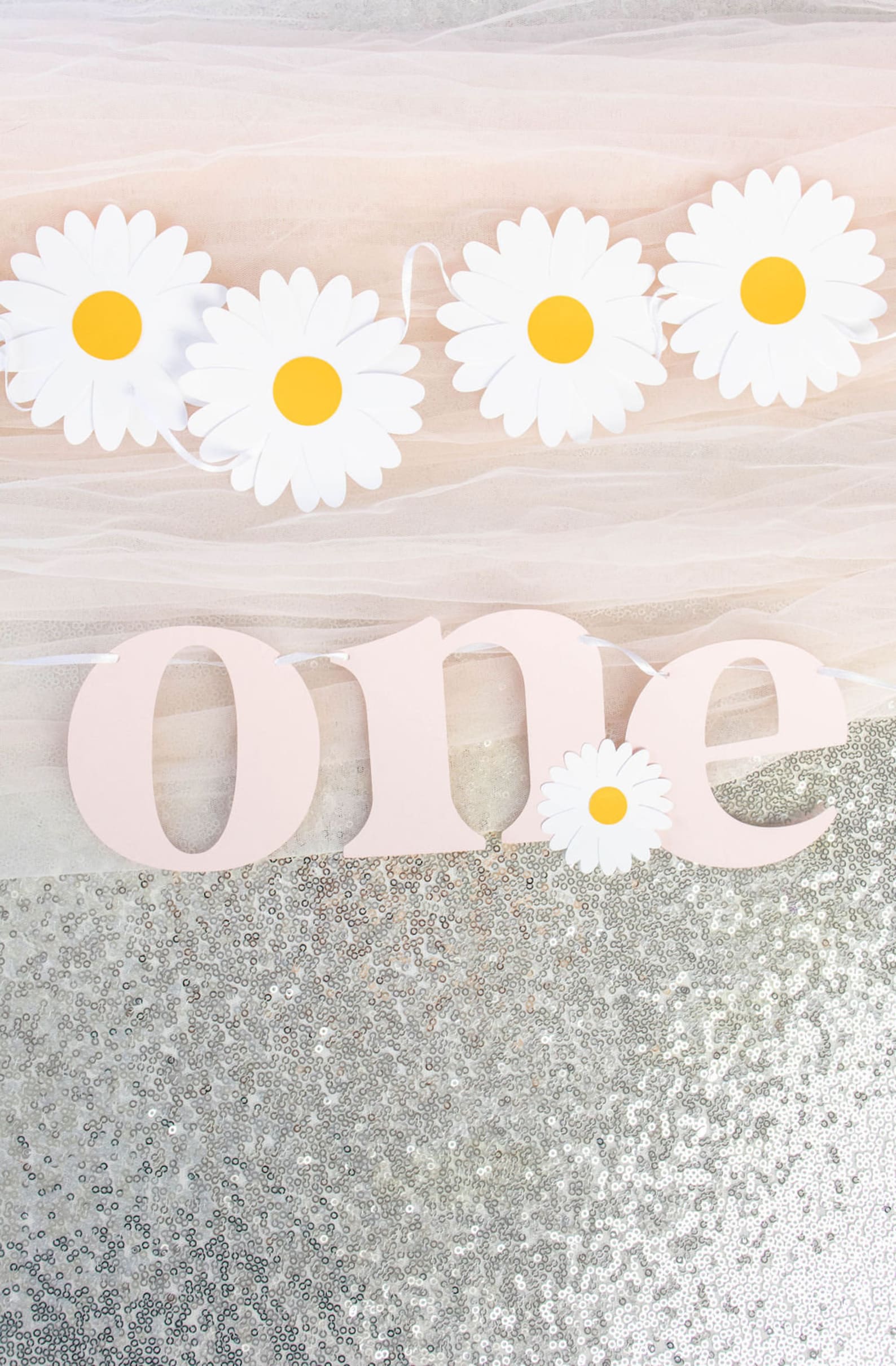 Daisy Banner, Daisy Party Decor, Flower Birthday, Daisy Garland, Custom ...