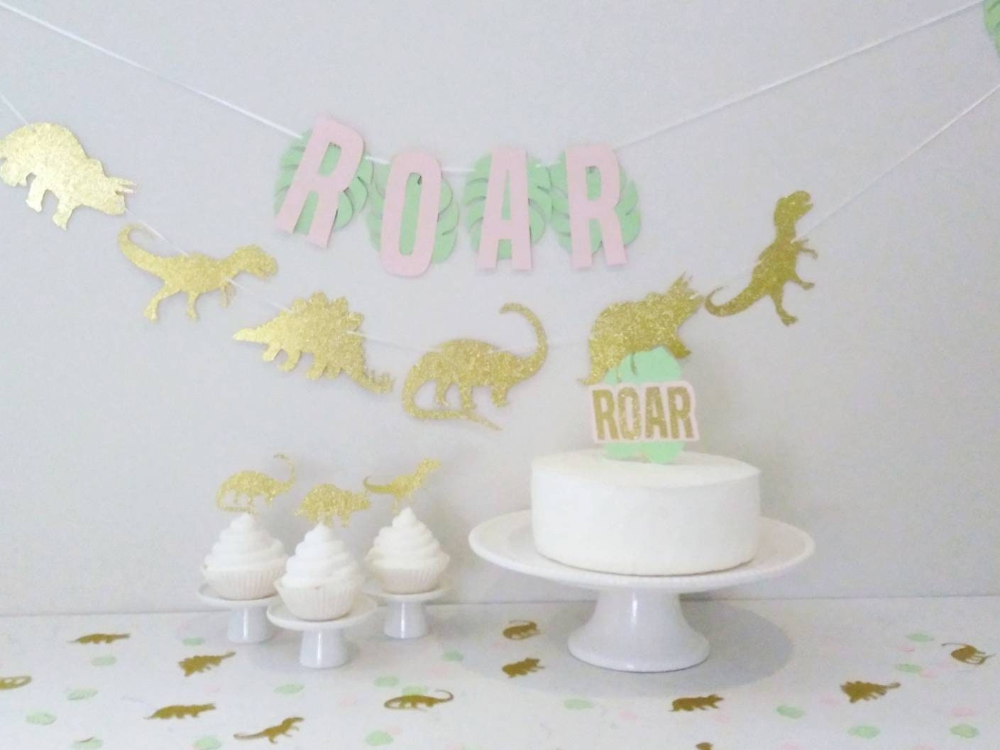 Dinosaur Banner Roar Banner Dinosaur Cake Smash Dinosaur - Etsy