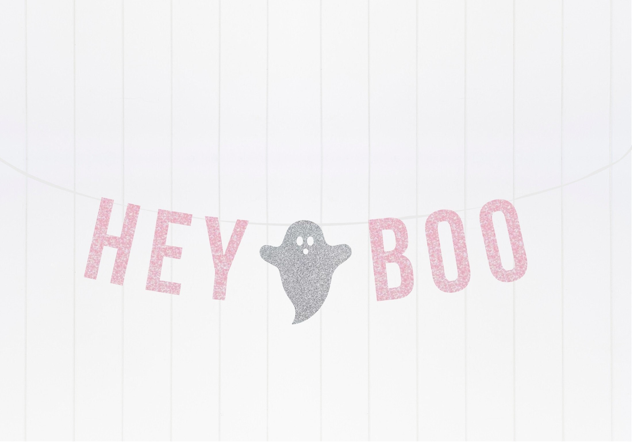 Hey Boo Halloween Banner Halloween Party Halloween Garland | Etsy