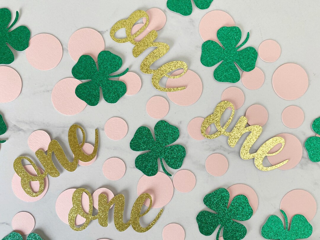 Lucky One First Birthday Confetti, Lucky Charm Theme Party Decorations ...