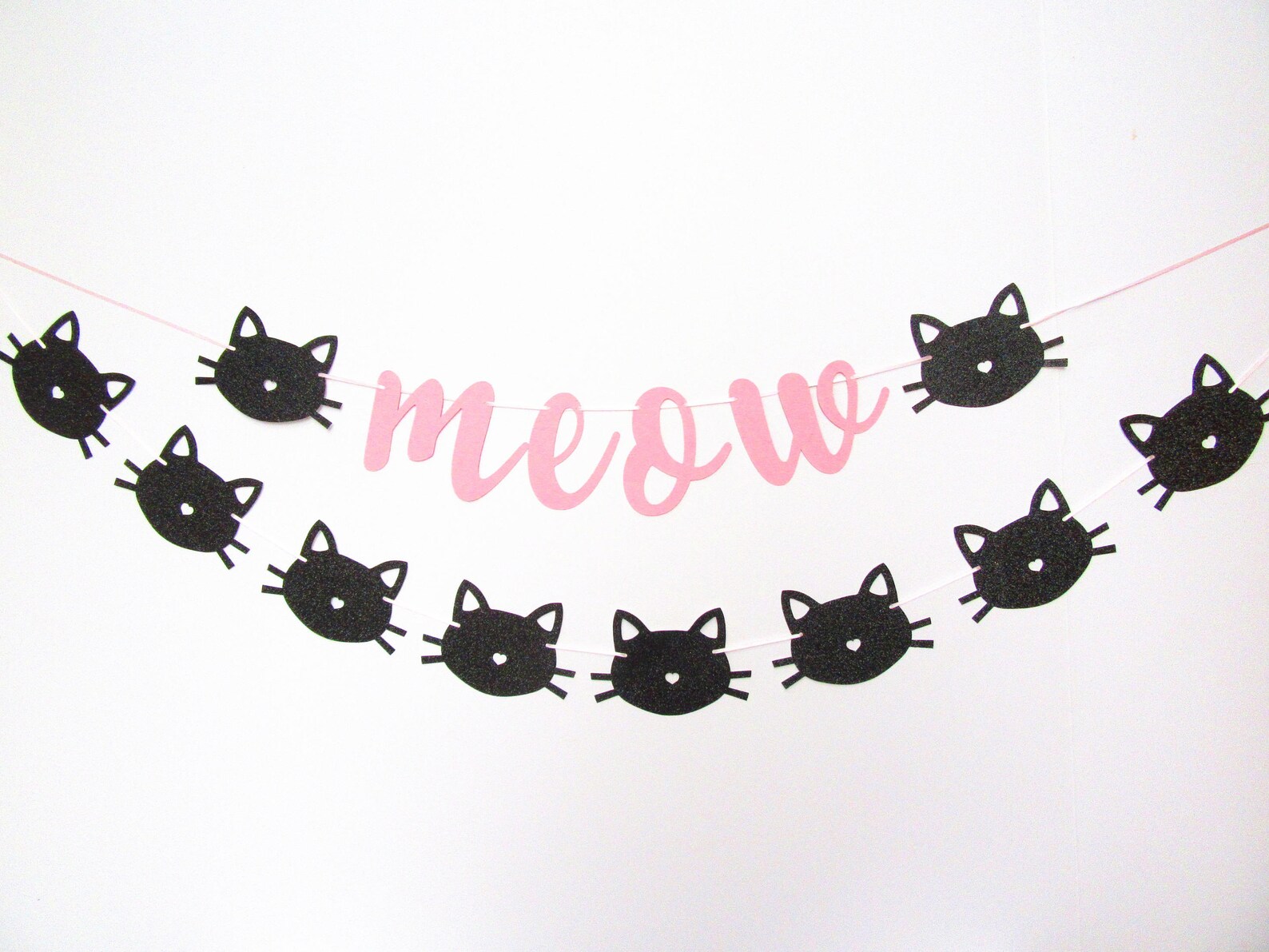 Cat Banner Cat Themed Birthday Kitten Banner Kitten | Etsy