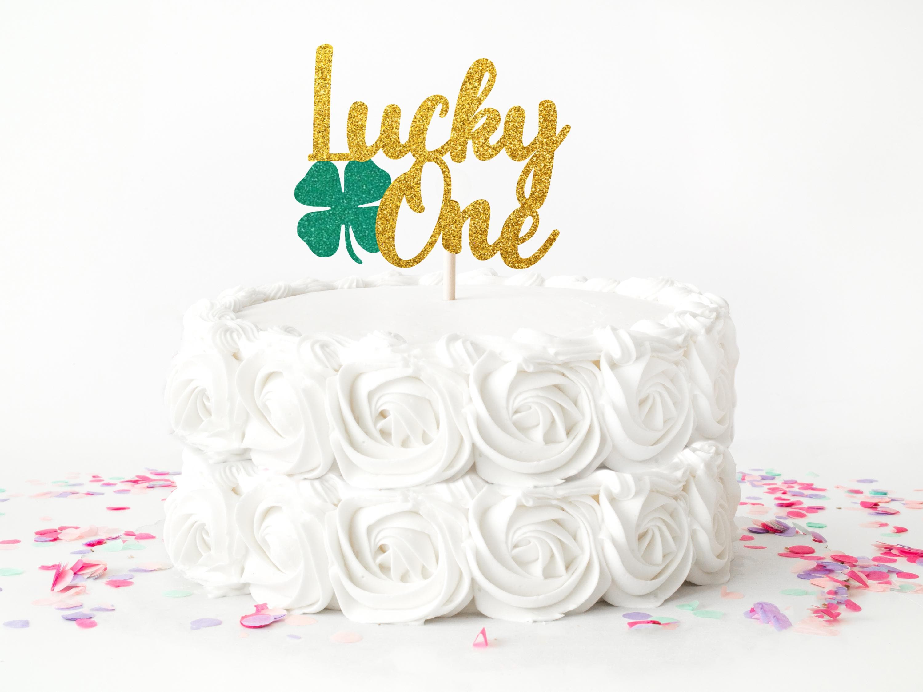Lucky One Cake Topper, St Patrick's First Birthday, Lucky Charm Theme ...