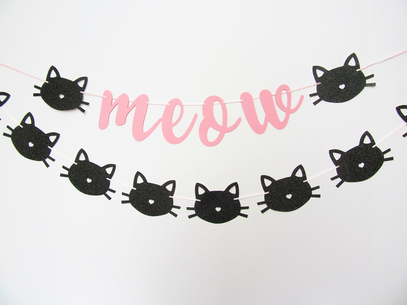 Cat Banner Cat Themed Birthday Kitten Banner Kitten | Etsy