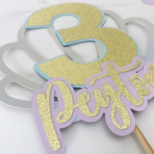 Mermaid Birthday Cake Topper, Personalized Under the Sea Party Decor ...