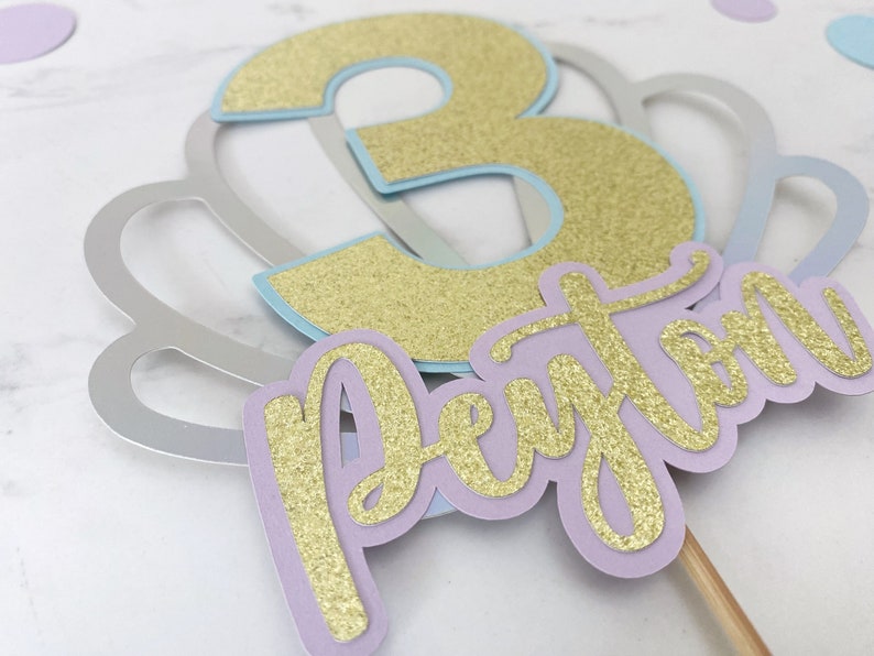 Mermaid Birthday Cake Topper, Personalized Under the Sea Party Decor ...