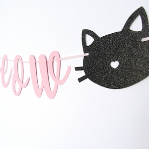 Meow Banner. Cat Party Decor, Kitten Banner, Kitten Party, Cat Banner ...