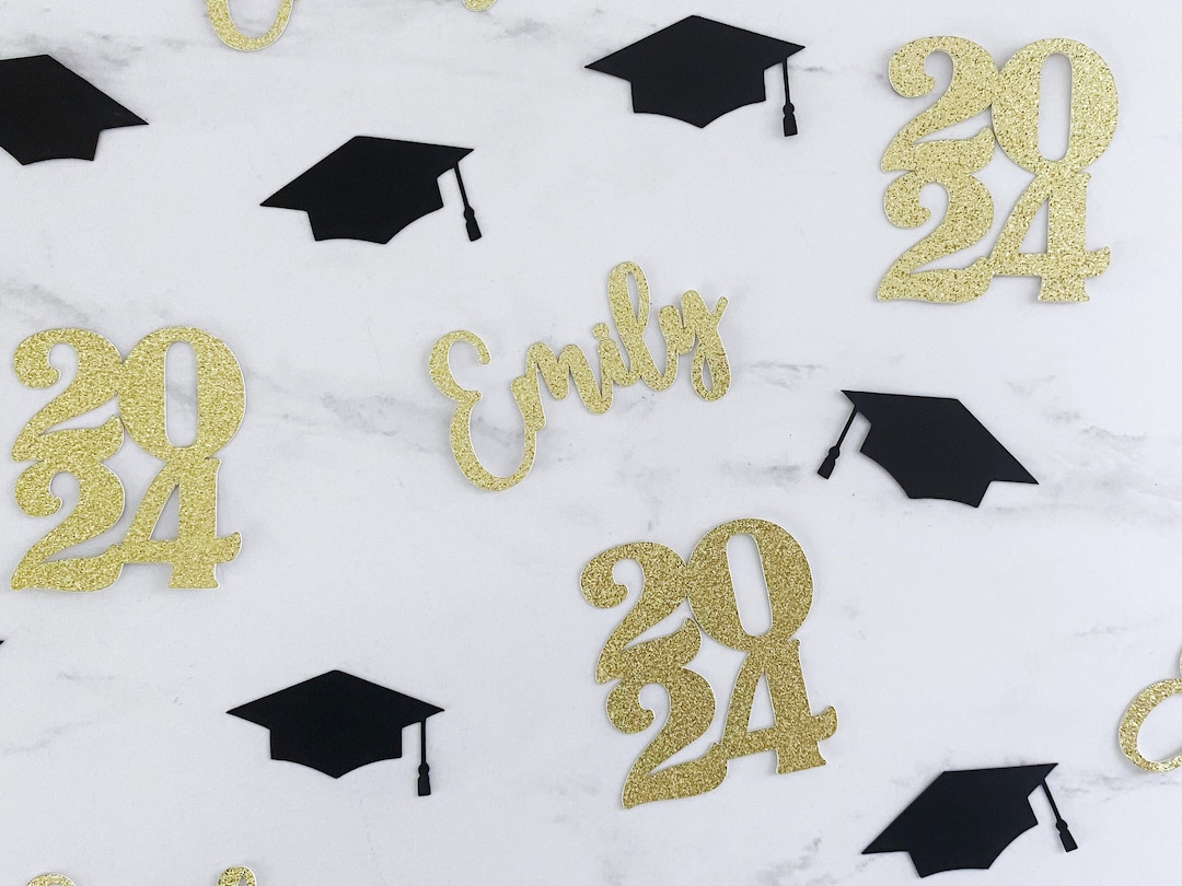Custom Graduation Confetti, Personalized Graduation Decorations, Name ...