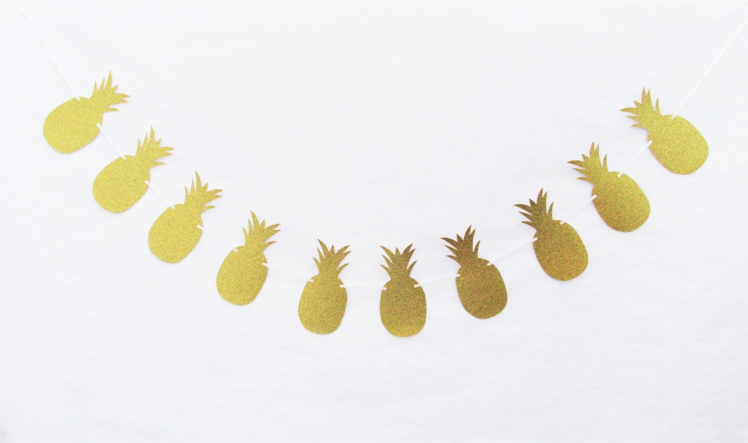 Pineapple Banner, Pineapple Decor, Pineapple Party, Glitter Pineapple ...
