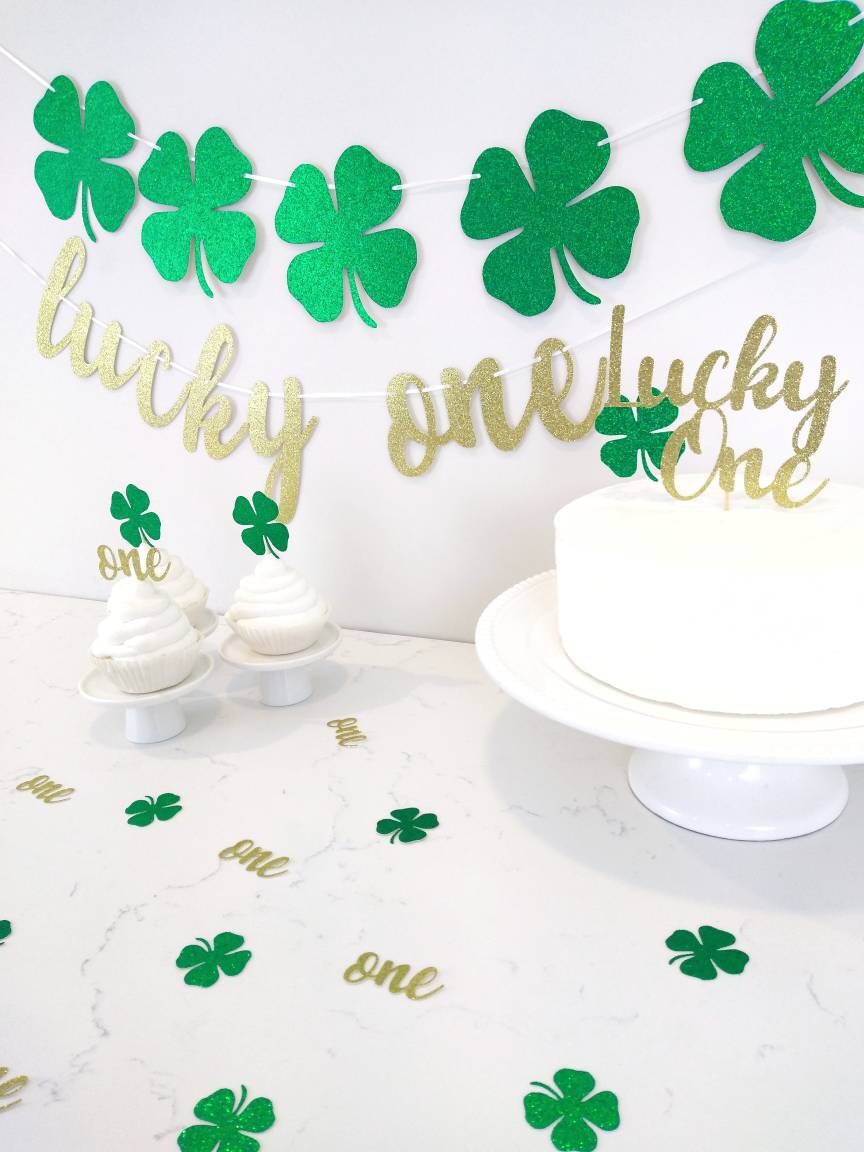 Lucky One Cake Topper St Patrick's Birthday Lucky One - Etsy