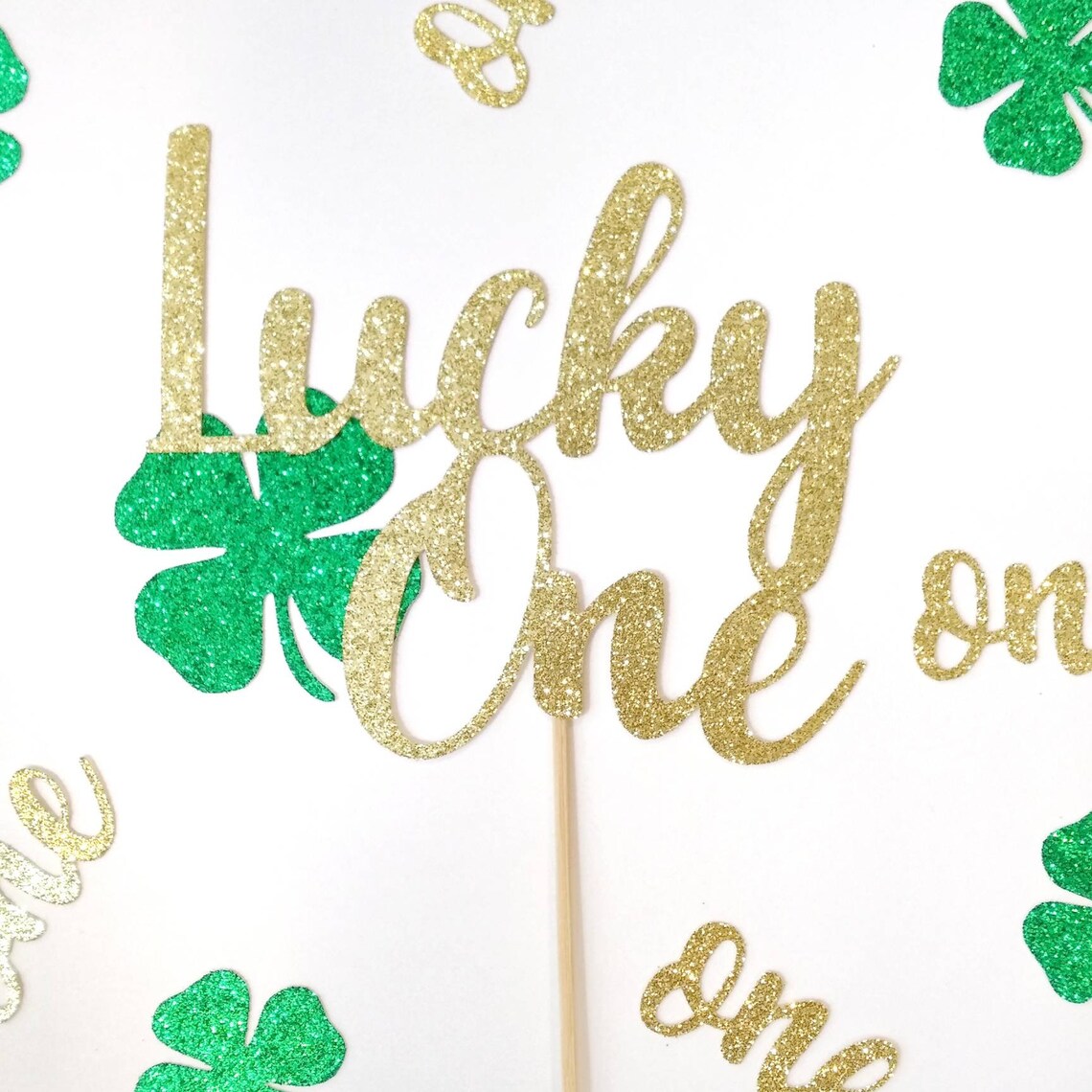 Lucky One Cake Topper St Patrick's Birthday Lucky One - Etsy
