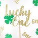 Lucky One Cake Topper St Patrick's Birthday Lucky One - Etsy