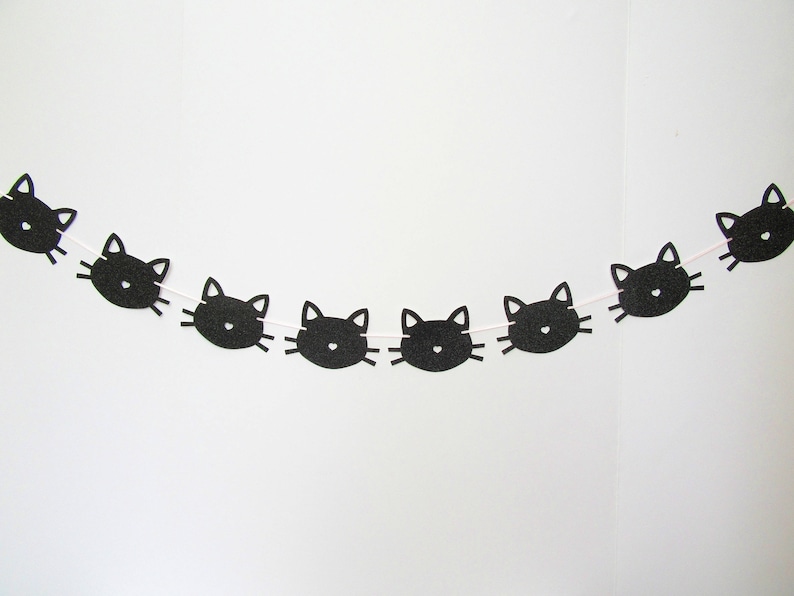 Cat Banner Cat Themed Birthday Kitten Banner Kitten - Etsy