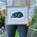 Black Bear Block Print - Etsy
