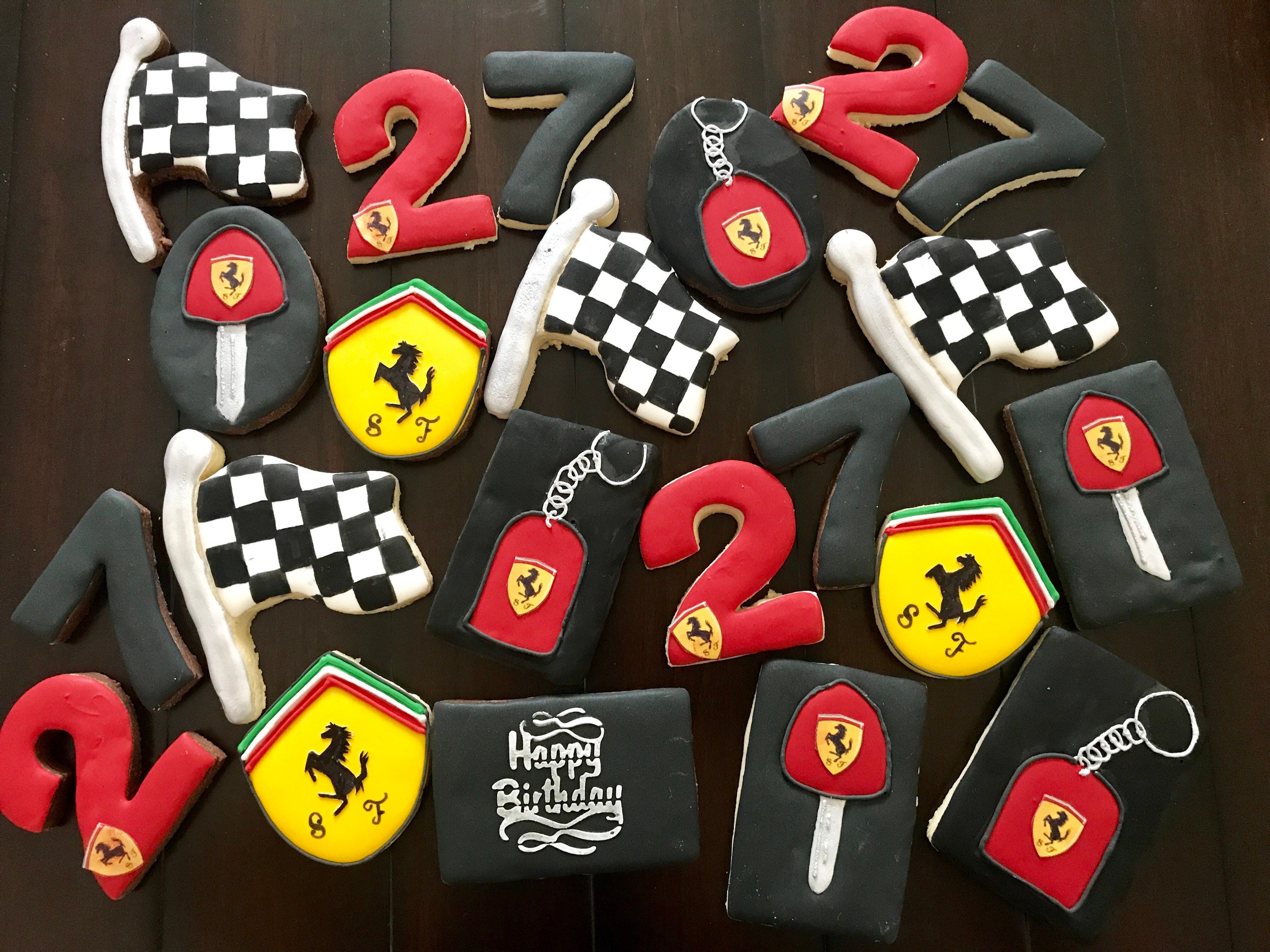 Ferrari Themed Sugar Cookies 1 Dozen - Etsy