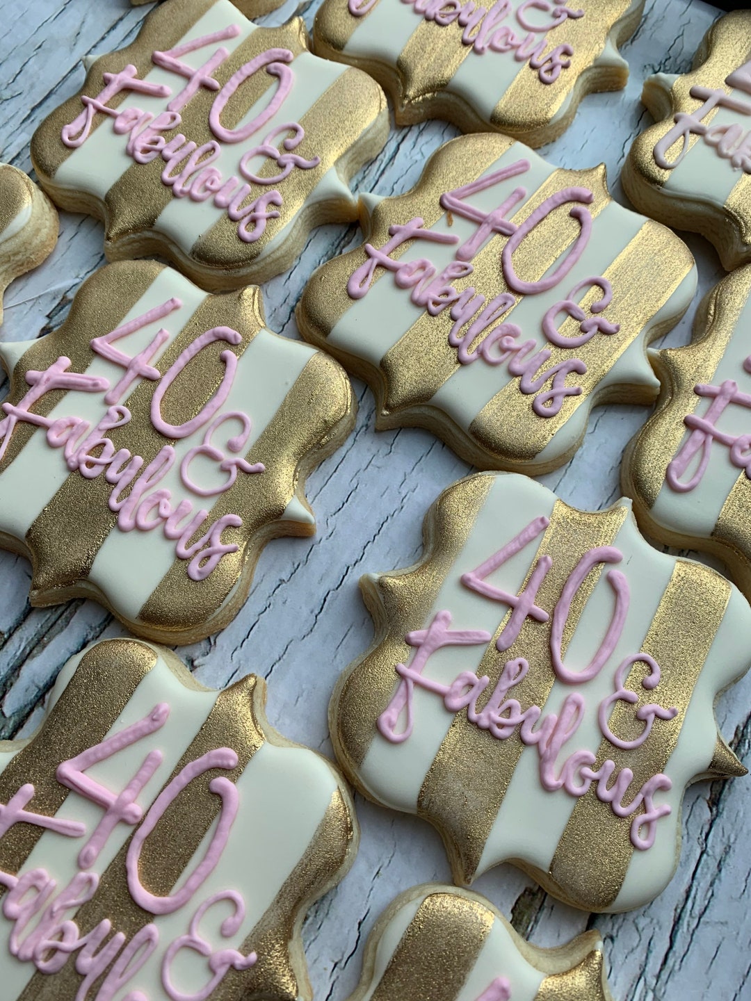 40 and Fabulous Sugar Cookies -1 Dozen - Etsy