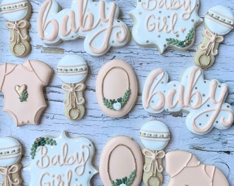 Neutral Baby Shower Cookies 3 Dozen - Etsy