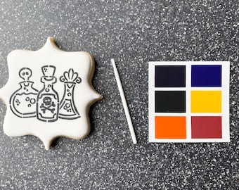 Paint Your Own Cookie Kit/ Halloween Party Favors/ Halloween Cookies - Etsy